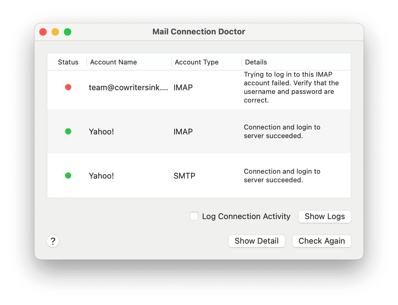 What to do if Mac is not receiving emails in the Mail app?